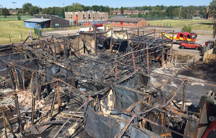 Hot works blamed for school refurb blaze - Construction Management