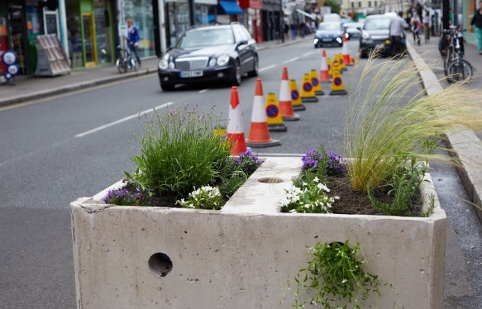 Self-watering roadblocks and plastic kerbs: London's post-lockdown ...