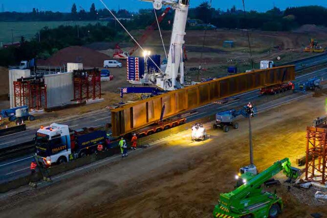 Images | Work begins on 11 bridges on M4 smart motorway upgrade ...