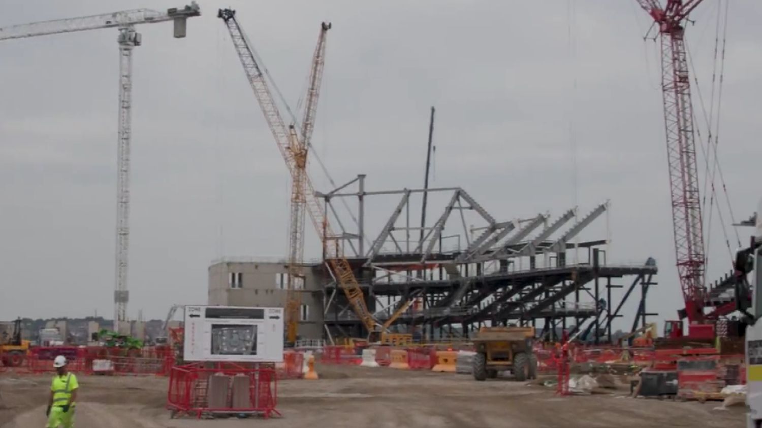 All four Everton FC stadium stands now under construction ...