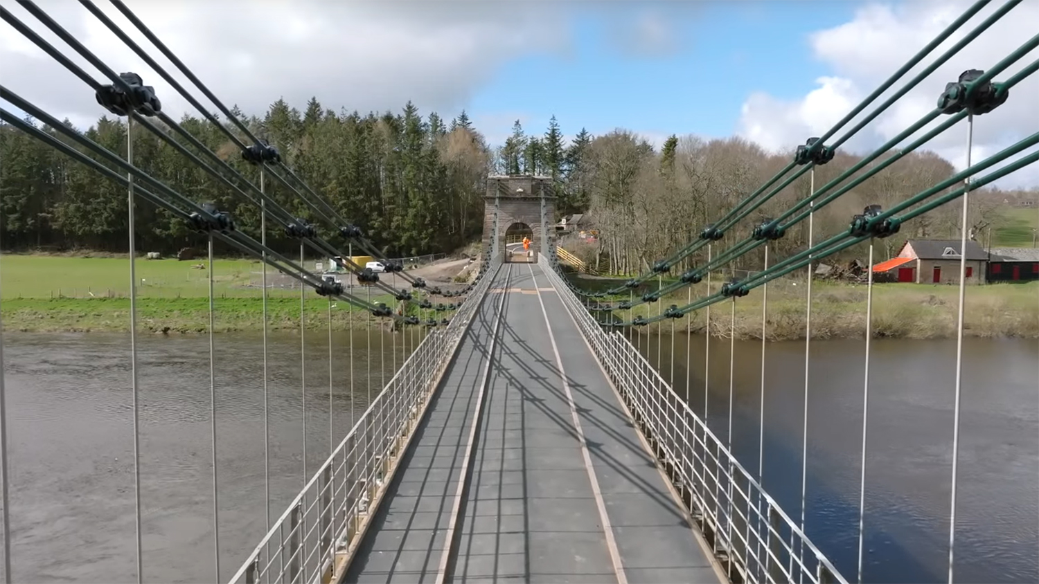 Video | Spencer restores historic England-Scotland border bridge