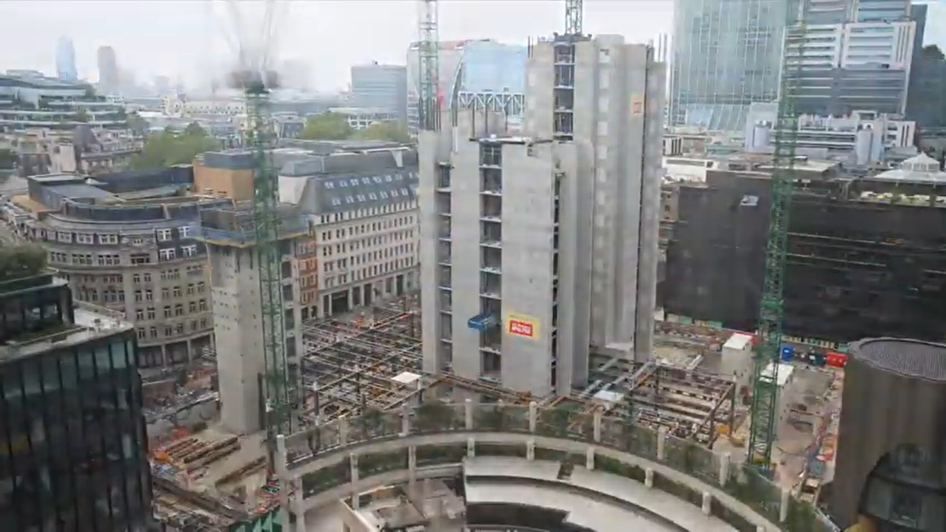 Video | McAlpine’s 1 Broadgate construction progress in two-year timelapse